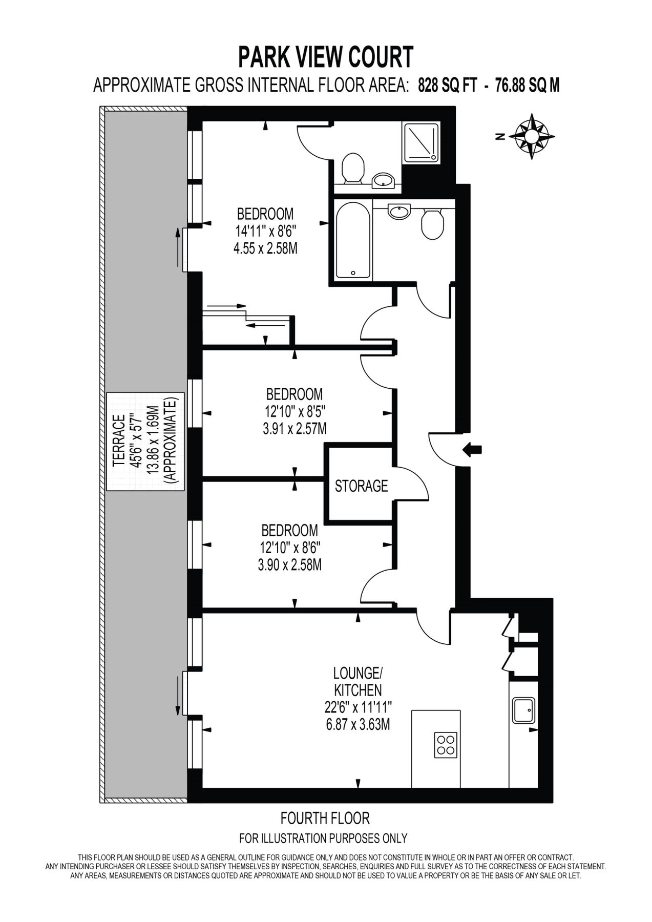 3 bed flat to rent in Park View Court, Devons Road, Bow, London E3 - Zoopla