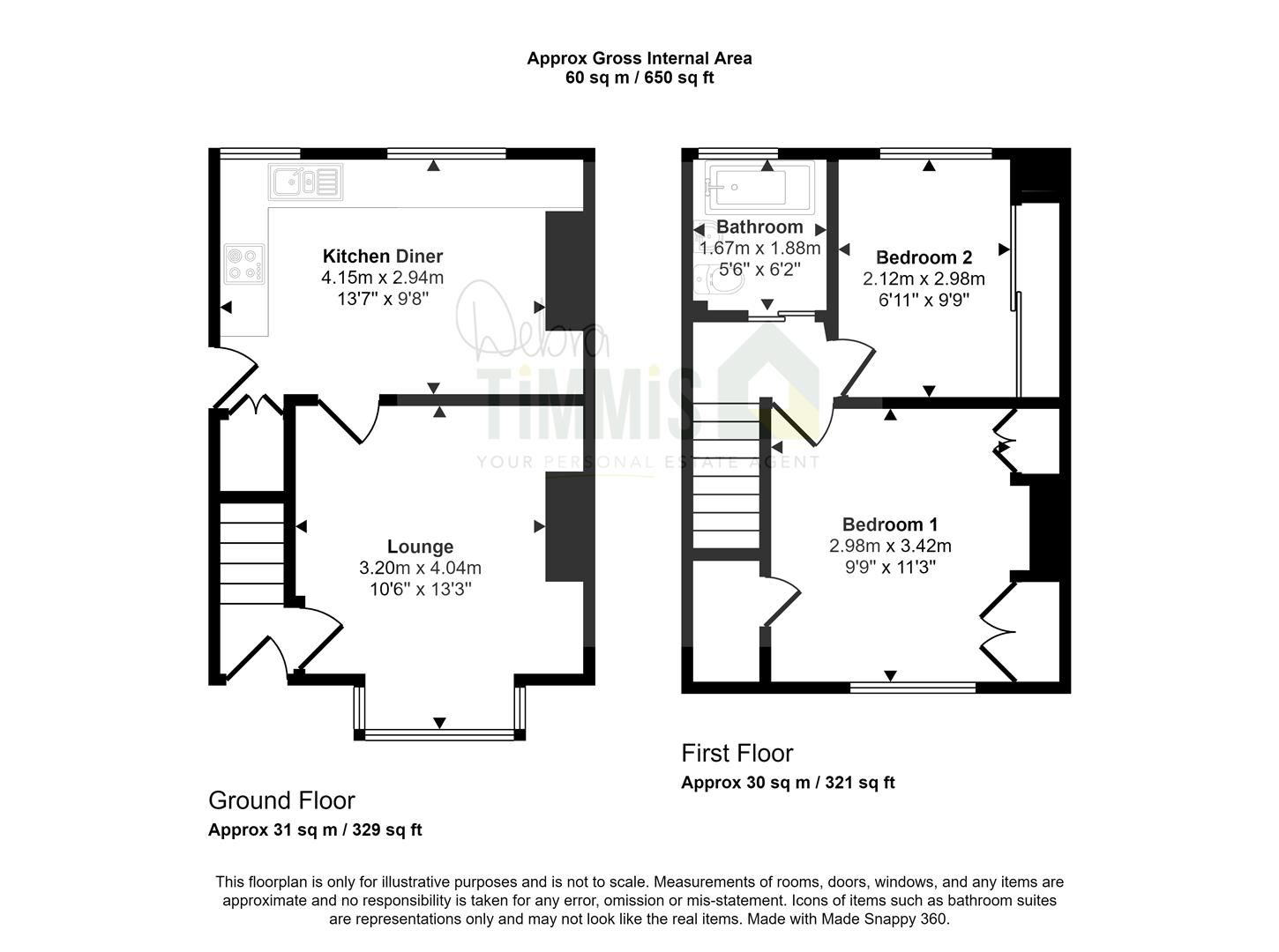 2 Bed Semi Detached House For Sale In Leonard Avenue Baddeley Green