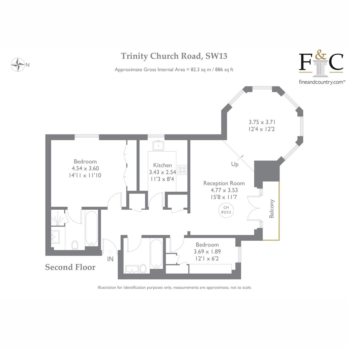 2 bed flat to rent in Trinity Church Road, London SW13 - Zoopla