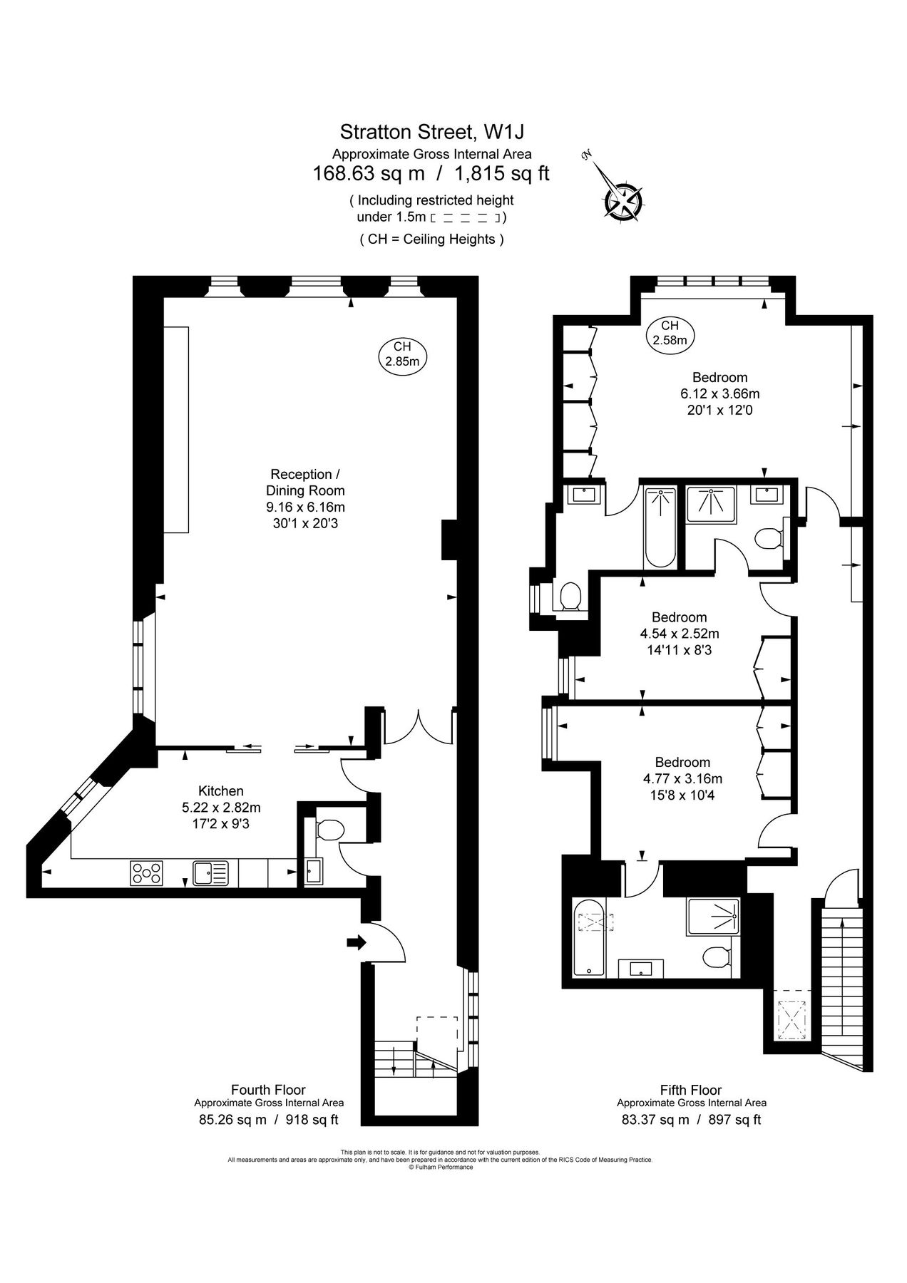 3 bed flat to rent in Stratton Street, London W1J - Zoopla