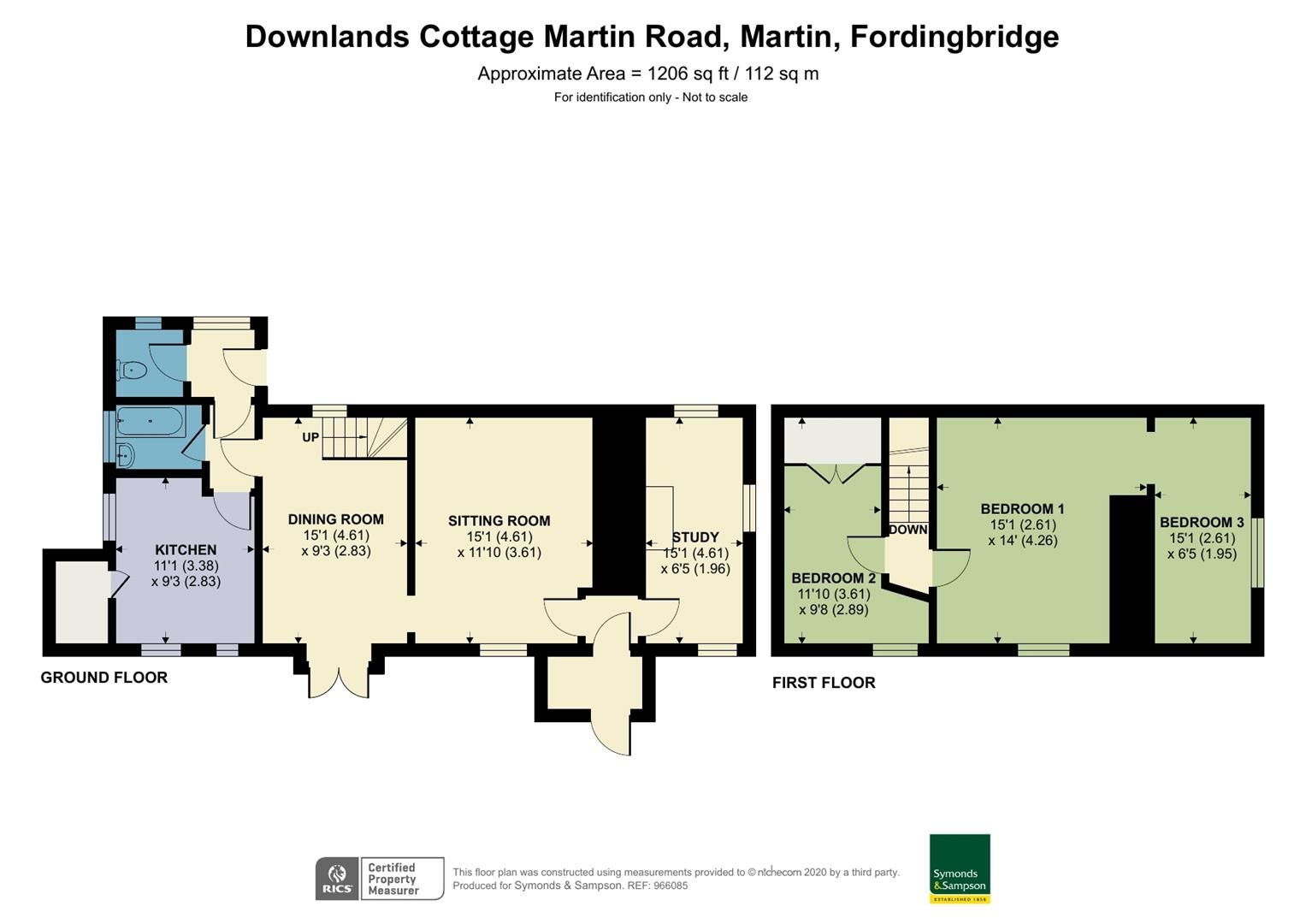 2 bed detached house for sale in Martin Road, Martin, Fordingbridge SP6 ...