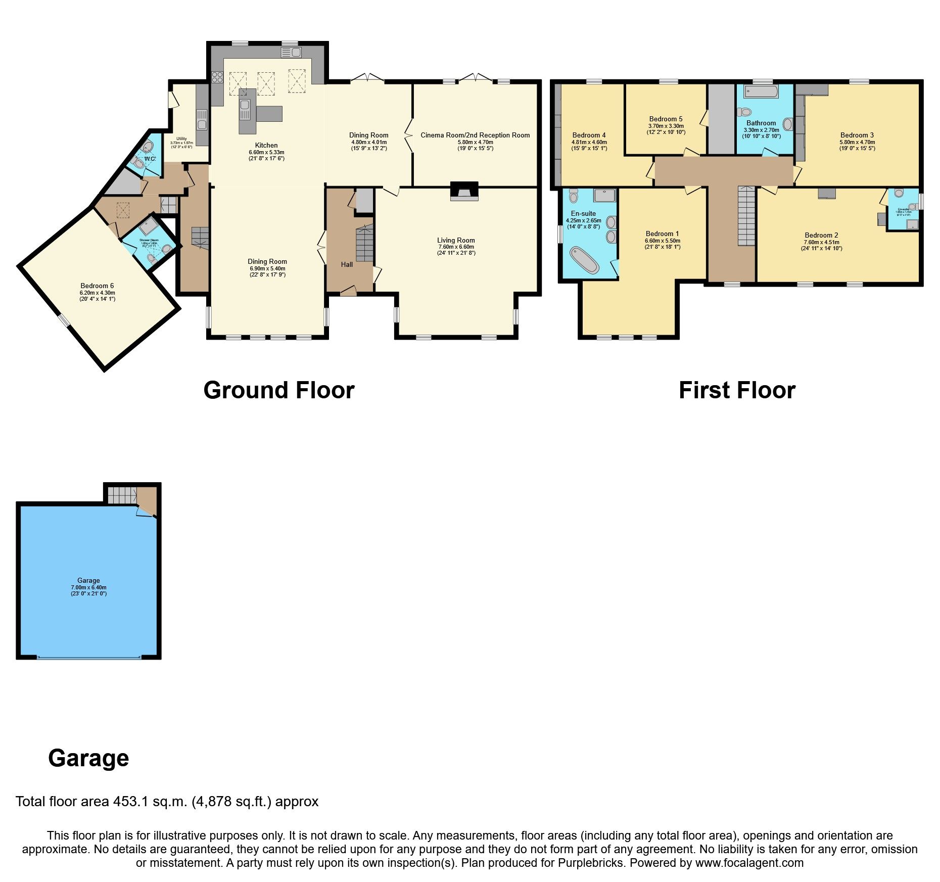 6 bed detached house for sale in George Lane, Notton, Wakefield WF4 ...