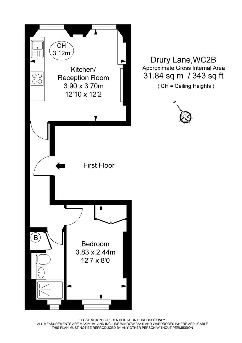 1 bed flat to rent in Drury Lane, London WC2B - Zoopla