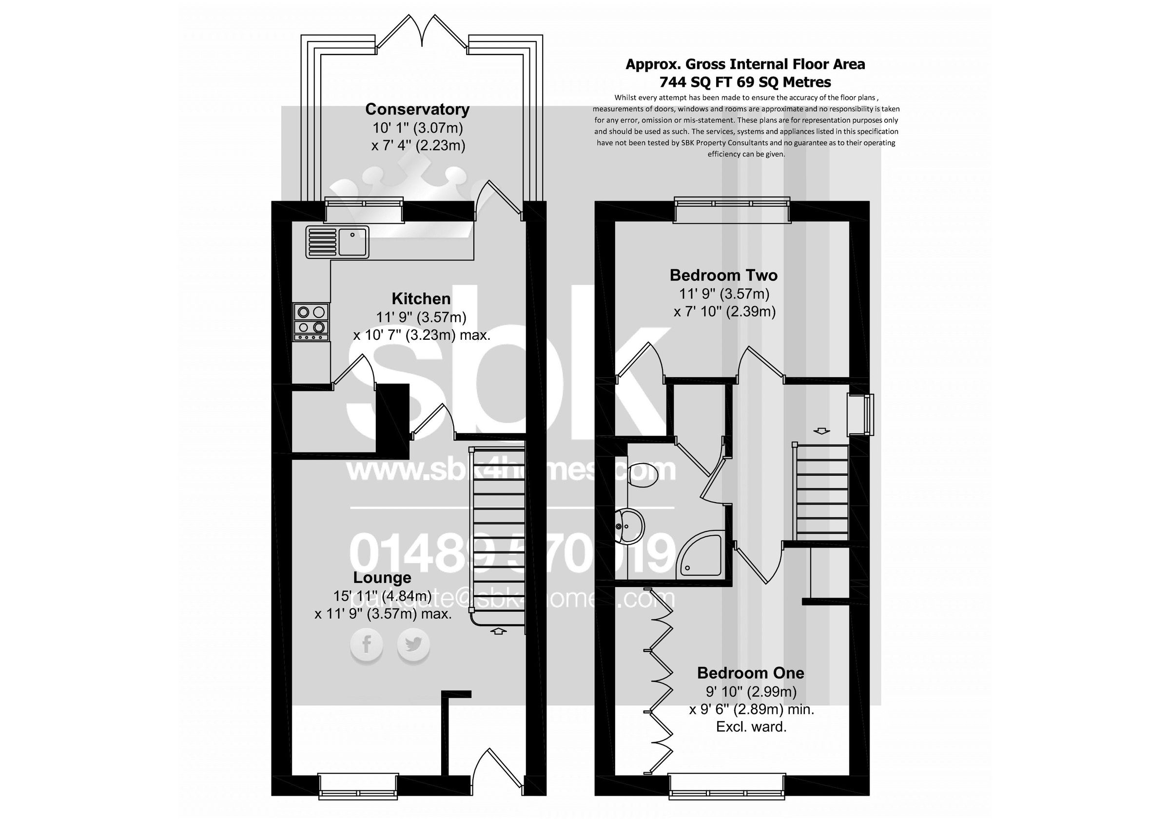 2 Bed Terraced House To Rent In Pimpernel Close Locks Heath