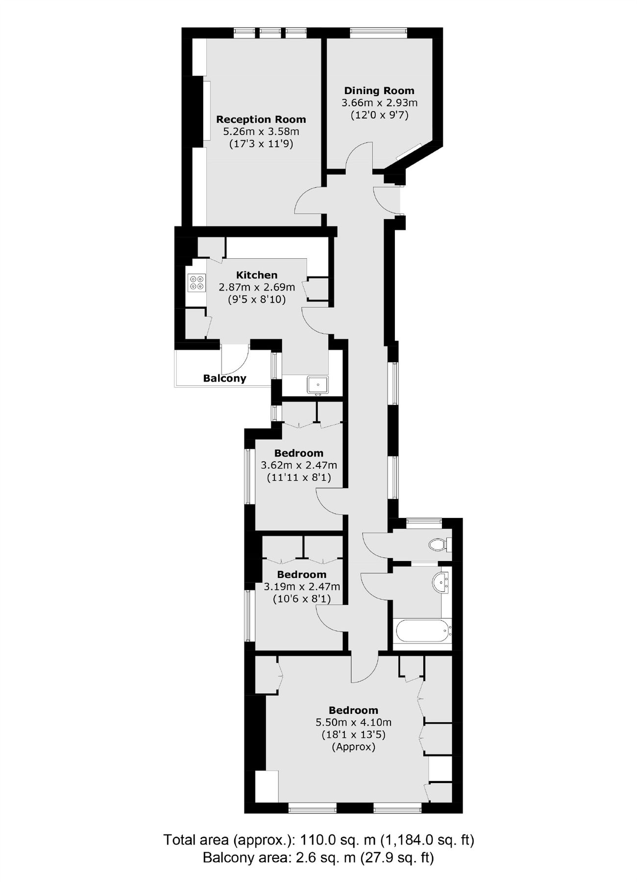 3 bed flat for sale in Southampton Row, London WC1B - Zoopla