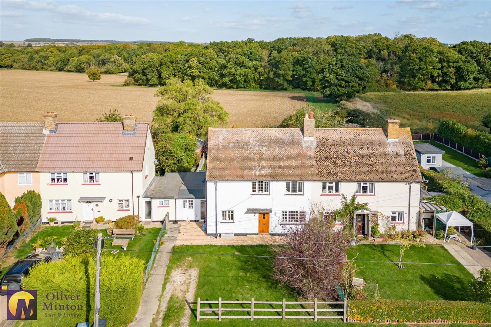 3 bed semi-detached house for sale in Elm Cottage, Meesden, Buntingford ...
