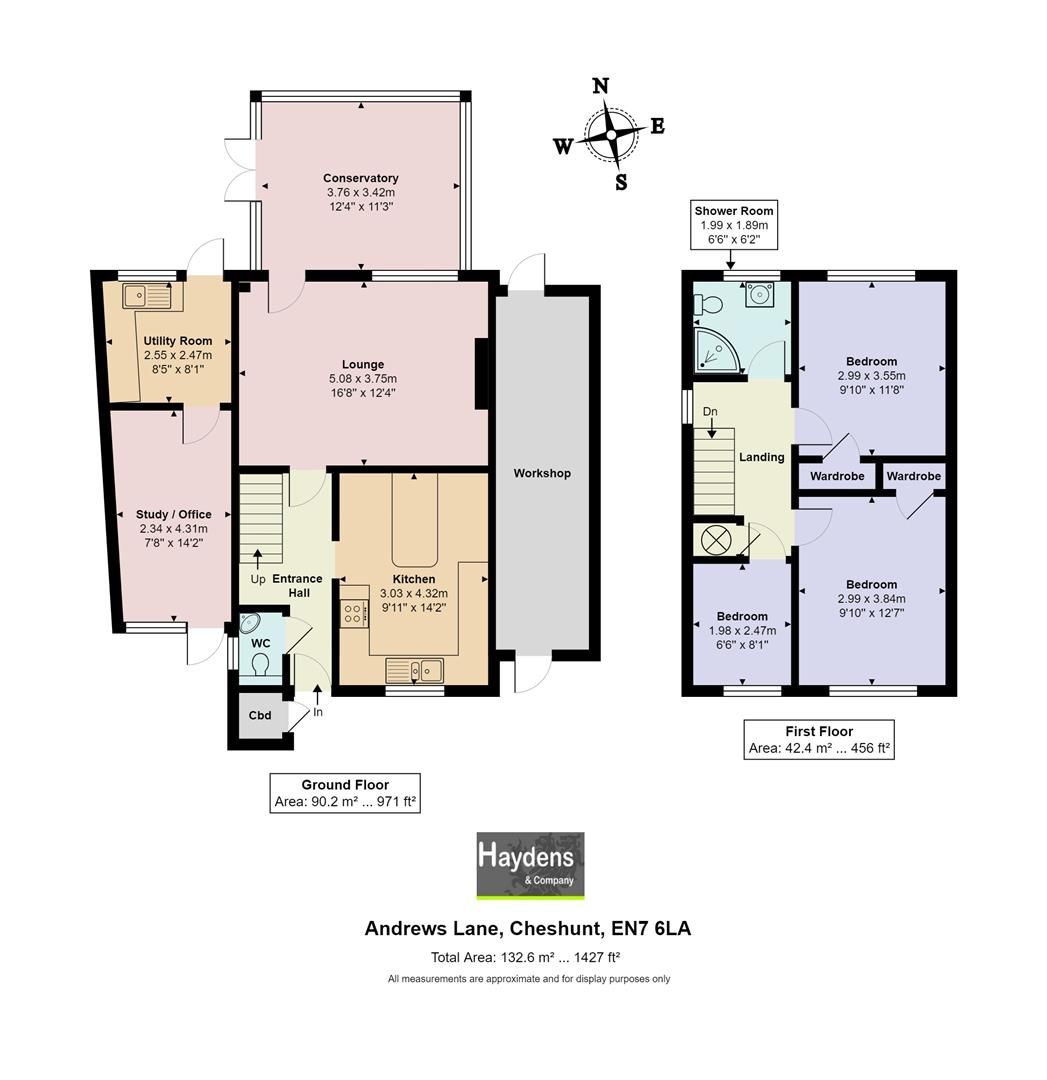 3 bed detached house for sale in Andrews Lane, Cheshunt, Waltham Cross ...