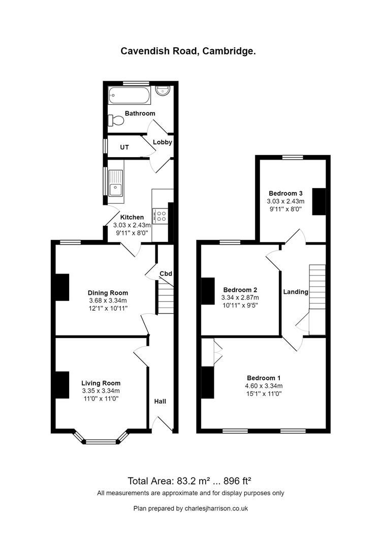3 bed terraced house for sale in Cavendish Road, Cambridge CB1 - Zoopla