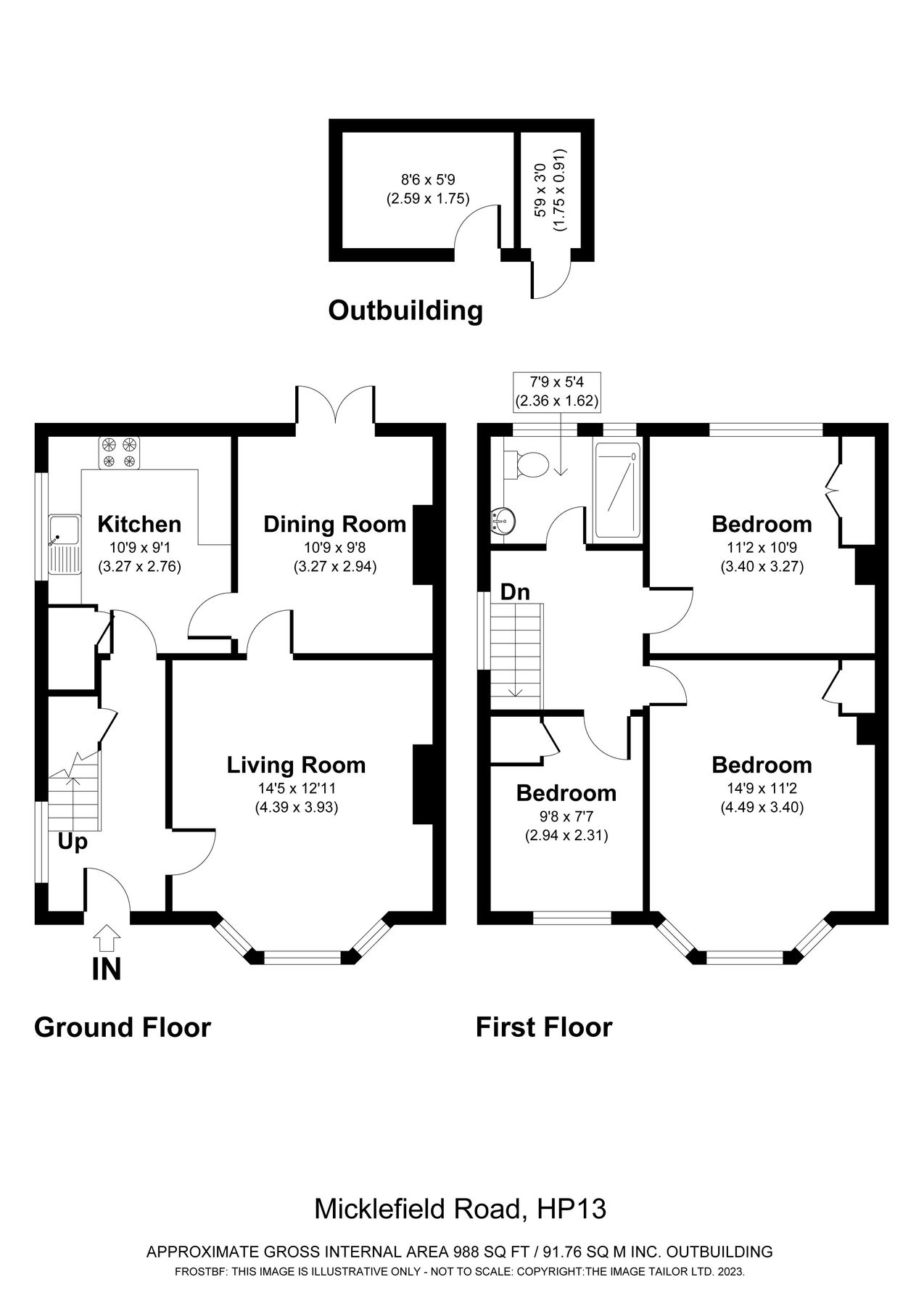 3 bed semi-detached house for sale in Micklefield Road, High Wycombe ...