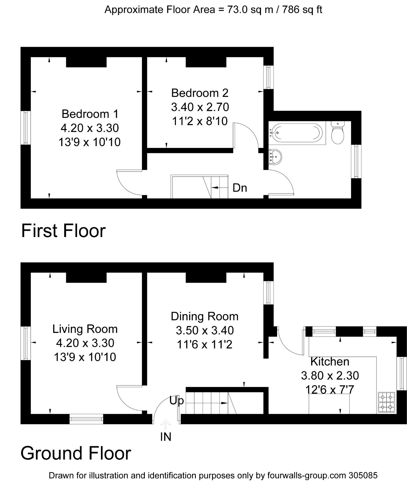 2 bed end terrace house for sale in Kings Road, Newbury RG14 - Zoopla