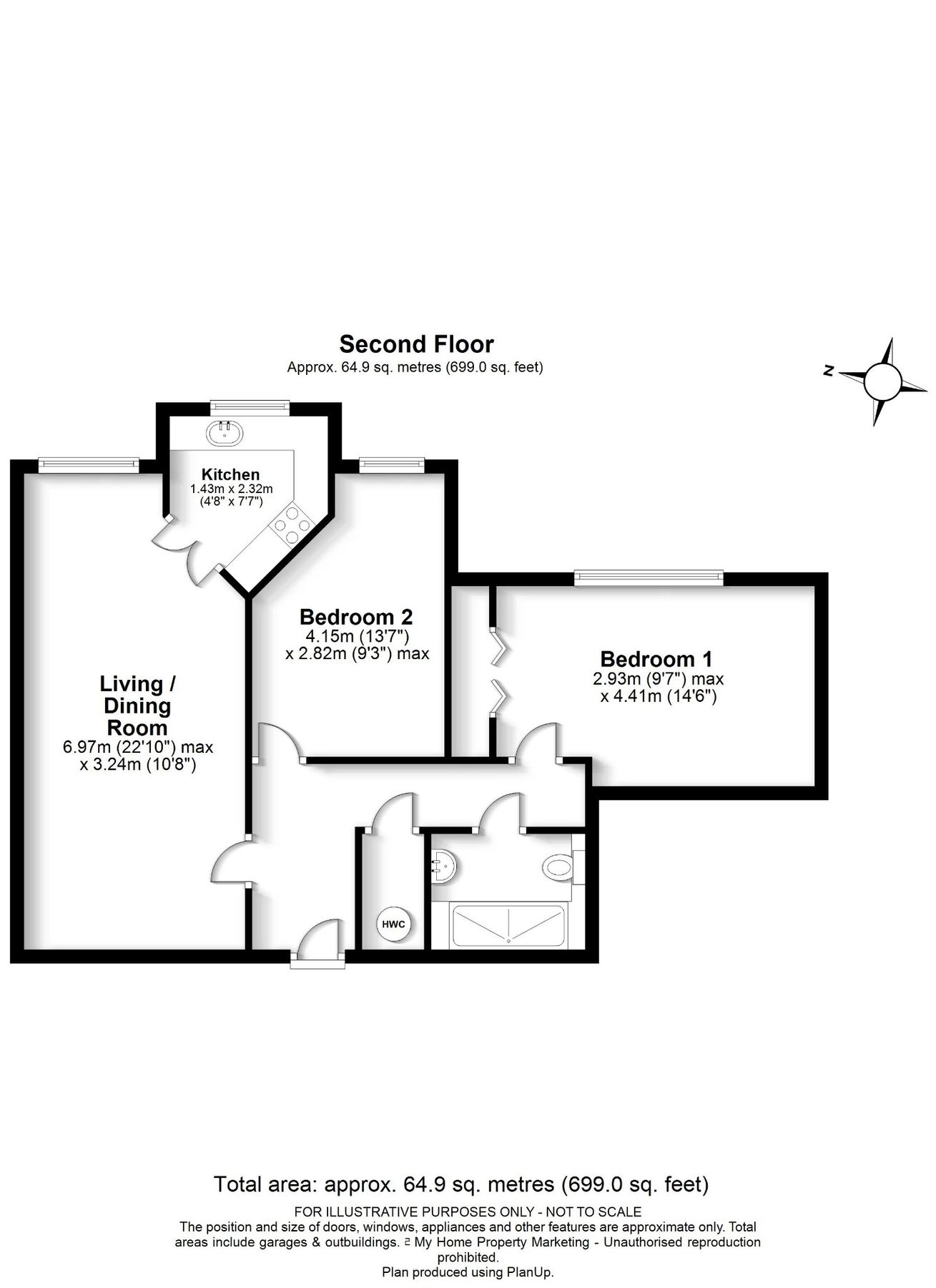 2 bed flat for sale in Grandfield Avenue, Watford, Hertfordshire WD17 ...