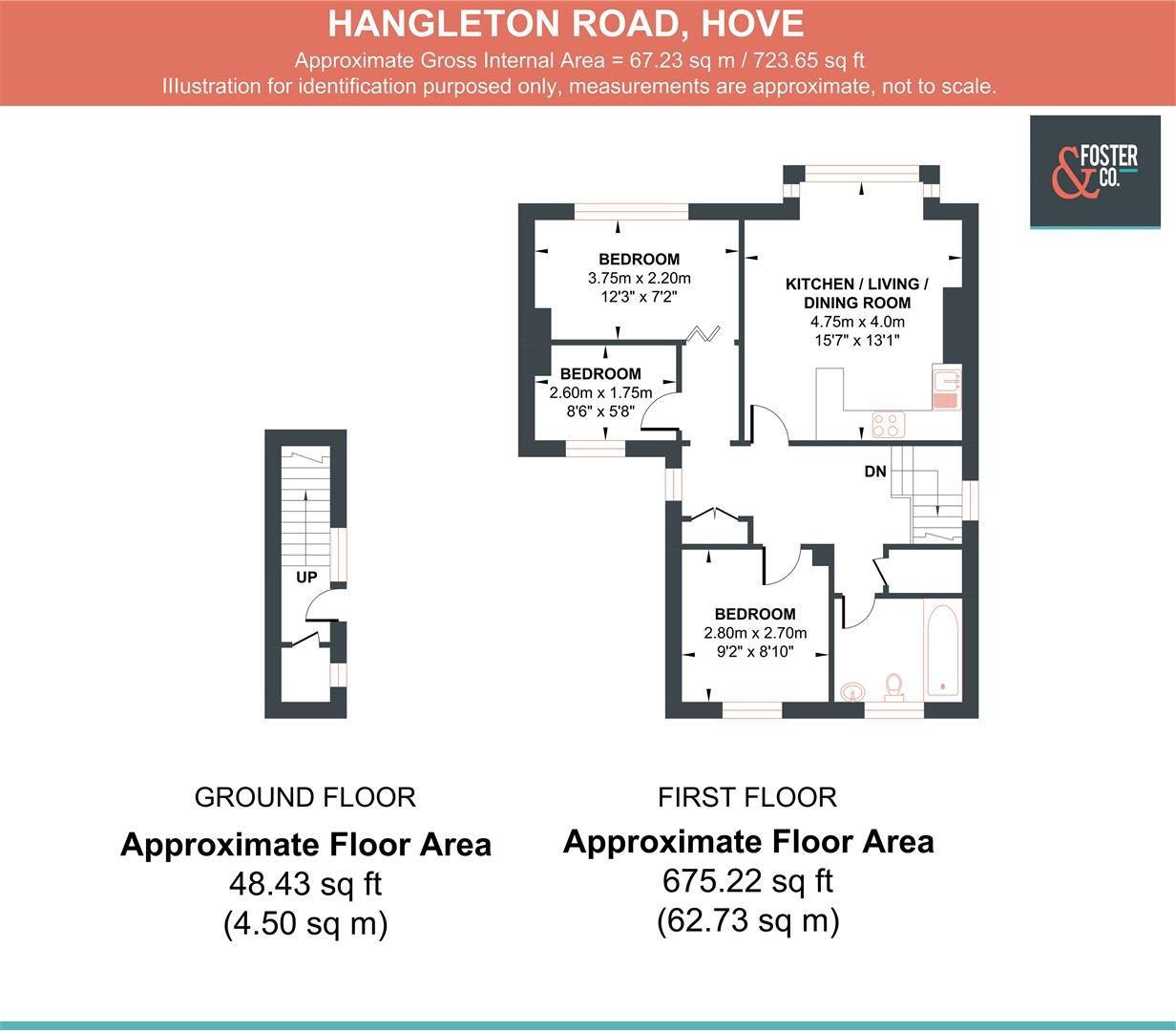 2 bed flat for sale in Hangleton Road, Hove BN3 - Zoopla