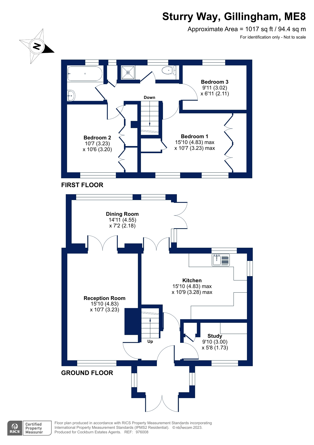 3 bed end terrace house for sale in Sturry Way, Gillingham ME8 - Zoopla