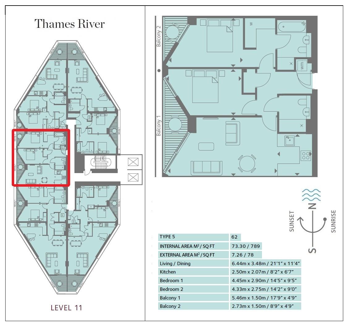 2 bed flat to rent in 1 Riverlight Quay, Nine Elms, London SW11 - Zoopla