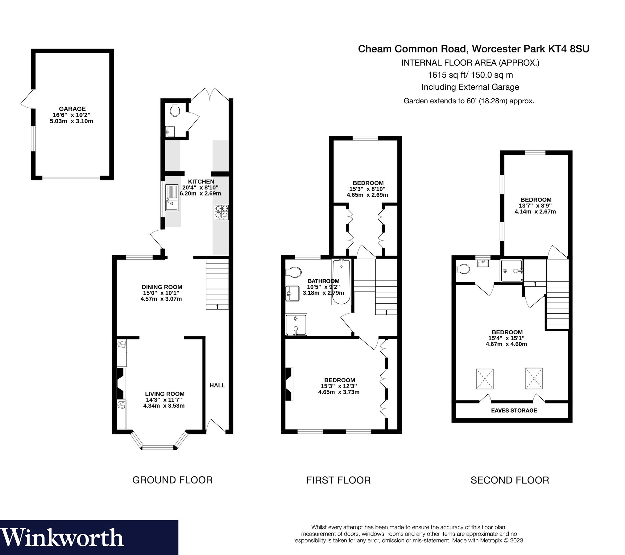 4 bed end terrace house for sale in The Retreat, Cheam Common Road ...
