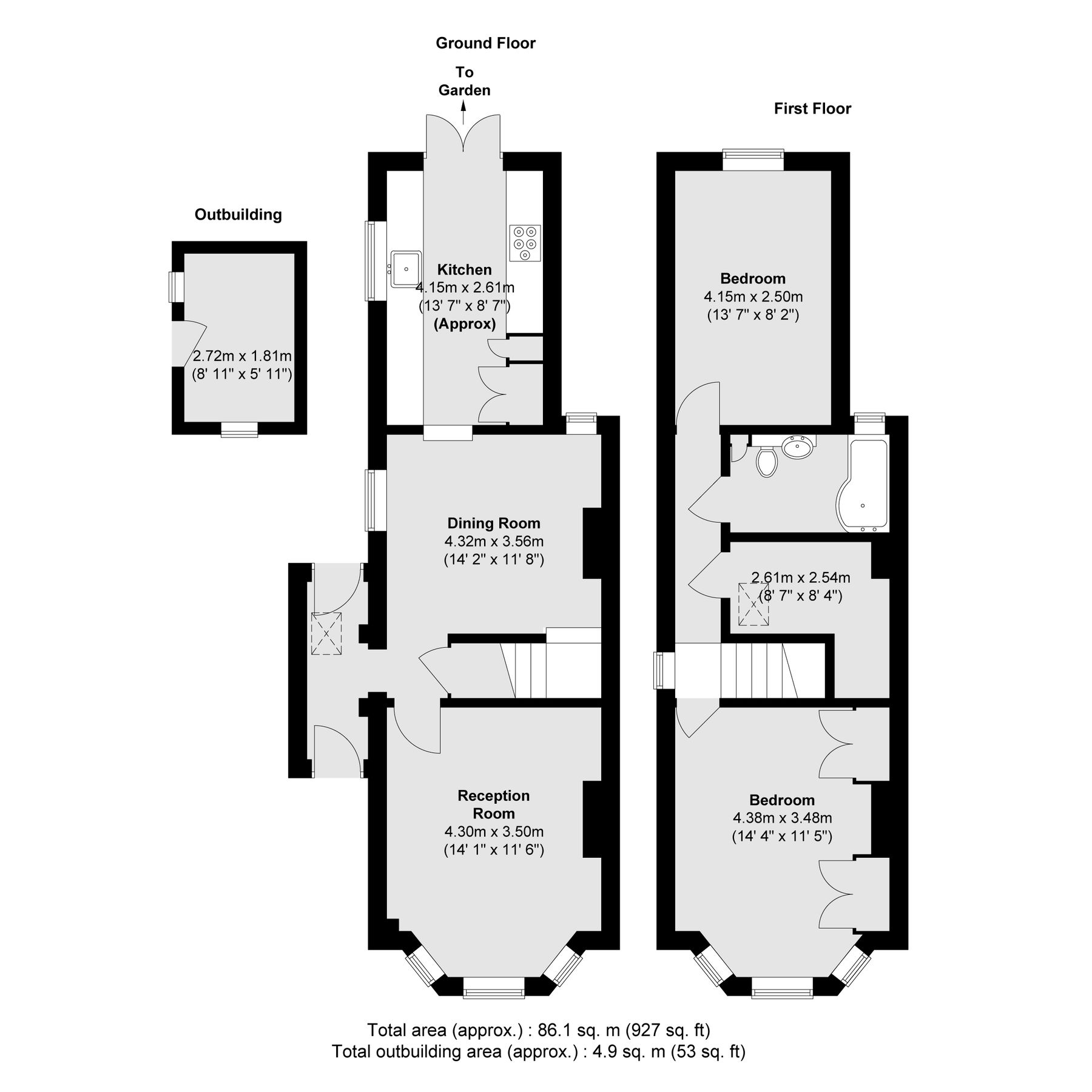 3 bed semi-detached house for sale in Heath Road, Weybridge, Surrey ...