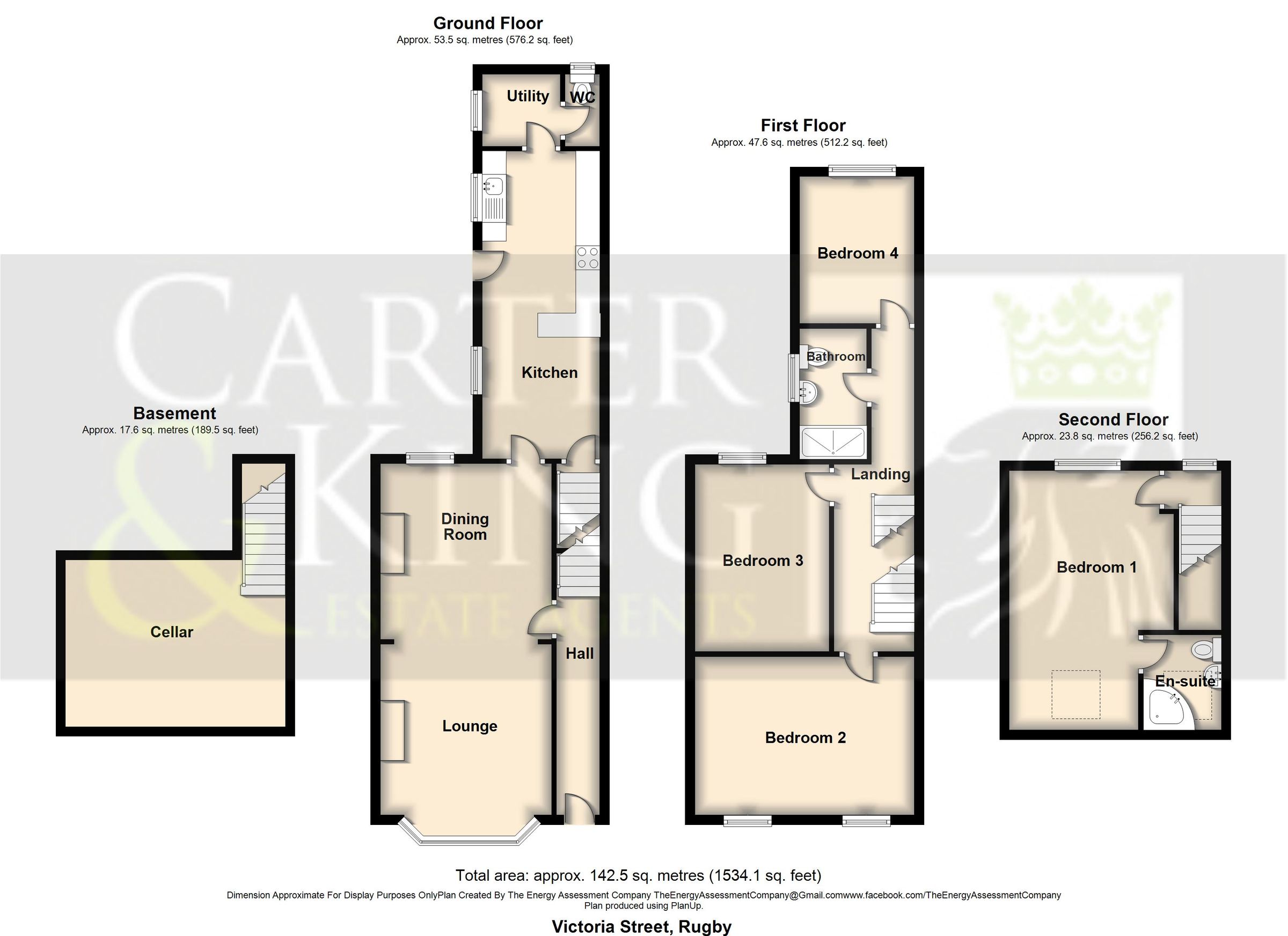 4 bed terraced house for sale in Victoria Street, Rugby CV21 - Zoopla