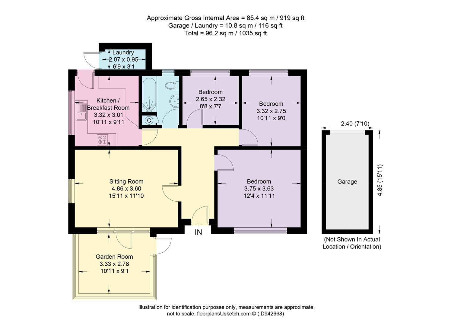 3 bed detached bungalow for sale in The Ryelands, Randwick, Stroud GL6 - Zoopla