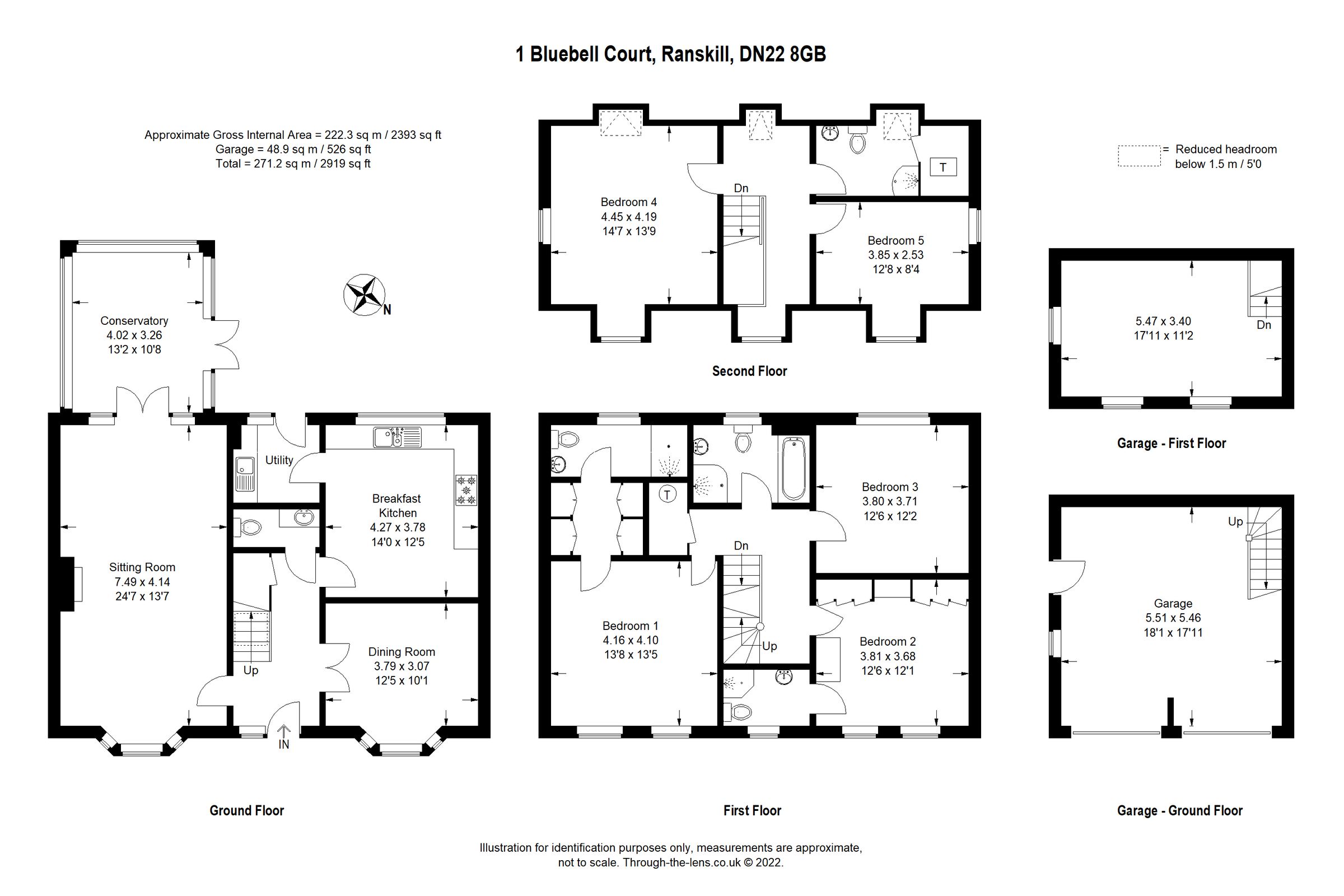 5 bed detached house for sale in 1 Blue Bell Court, Ranskill, Retford ...