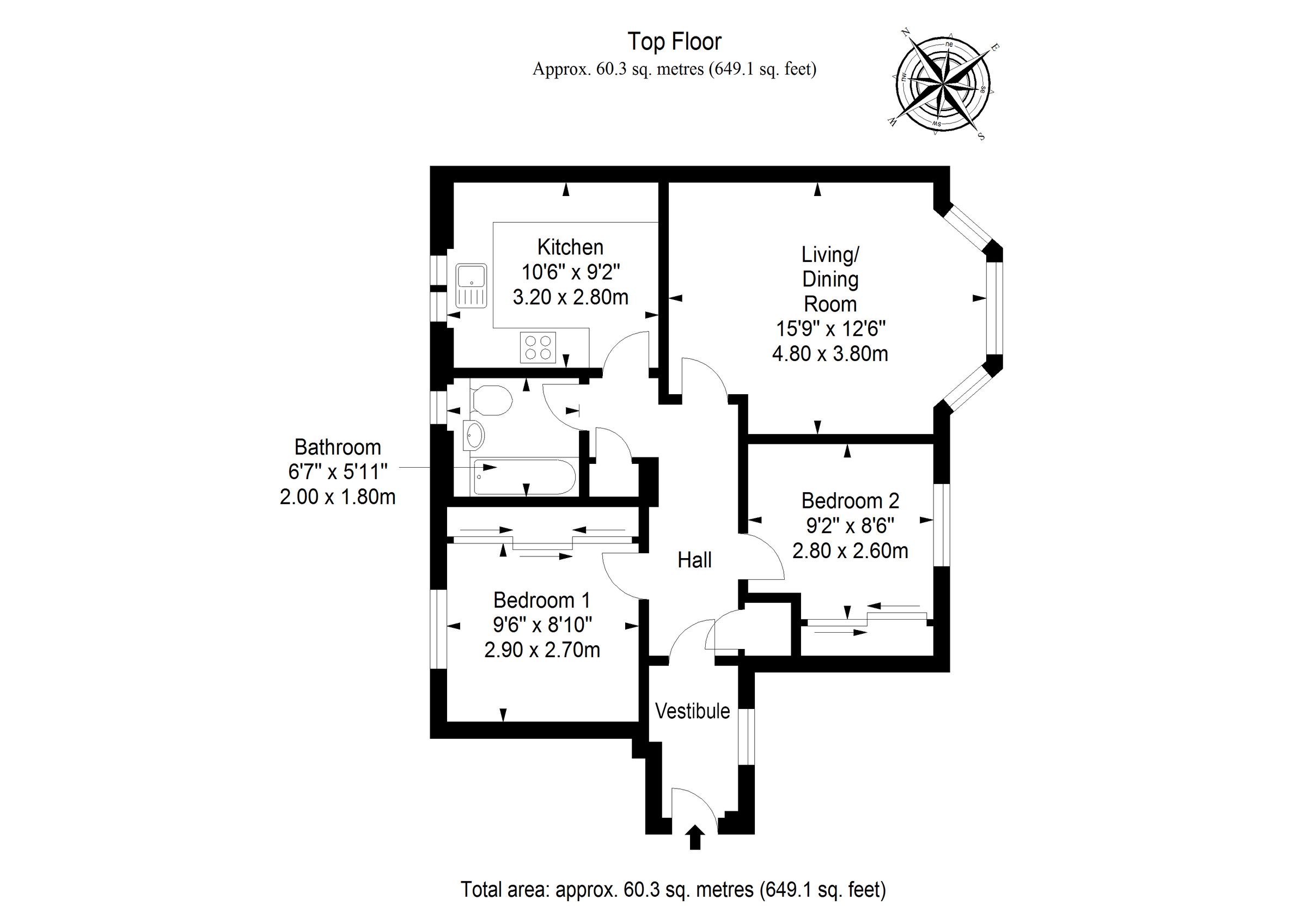 2 bed flat for sale in 78/11 Northfield Broadway, Northfield, Edinburgh ...