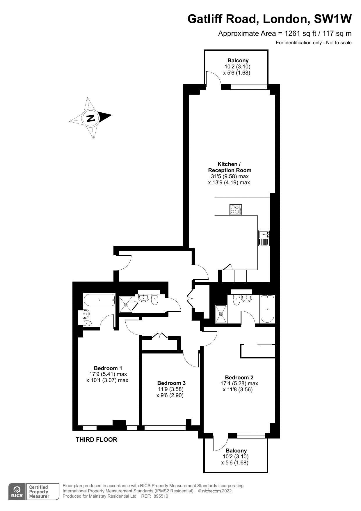 3 bed flat for sale in Gatliff Road, London SW1W - Zoopla