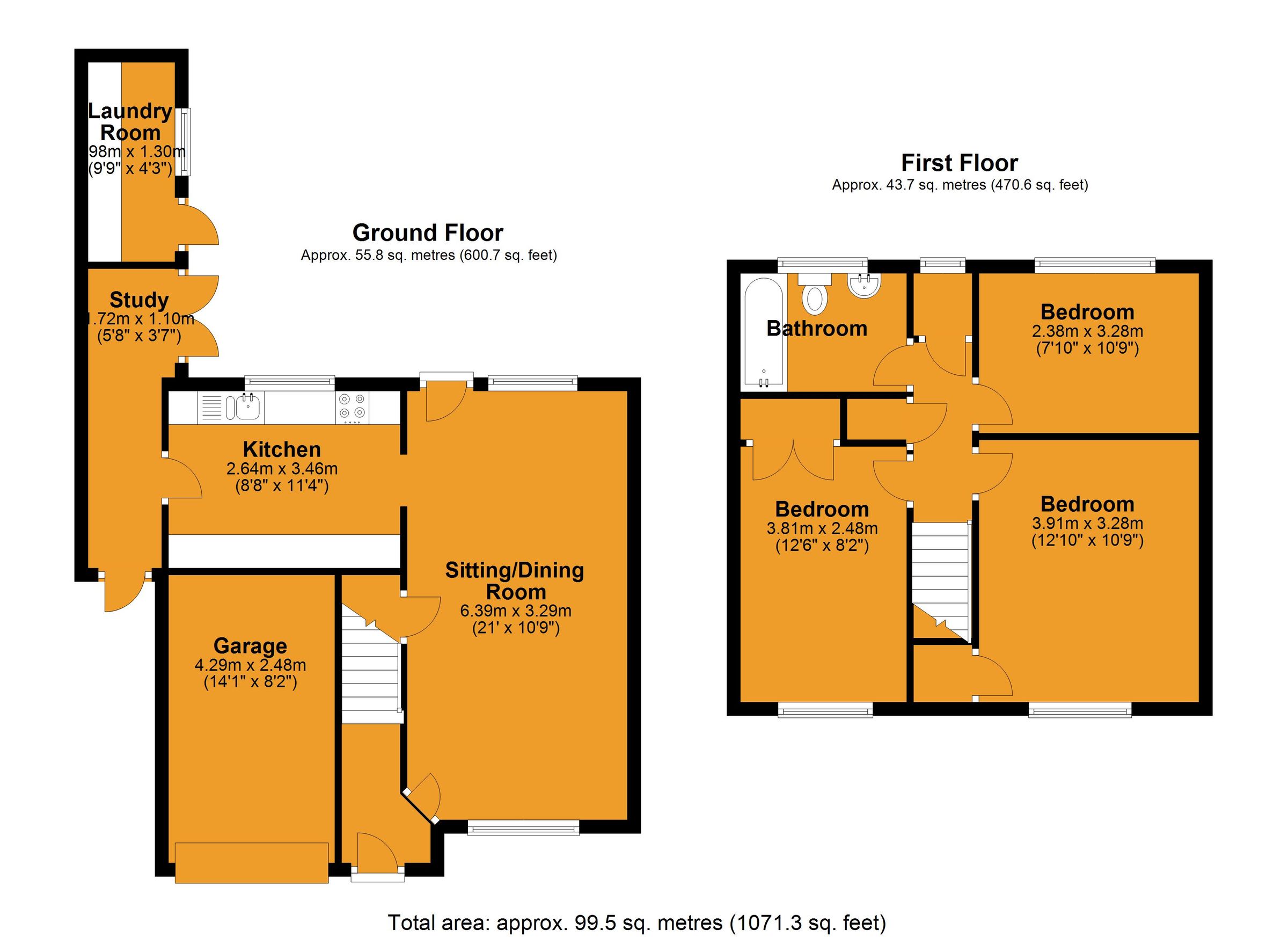 3 bed semi-detached house for sale in Duchess Way, Upper Stratton ...