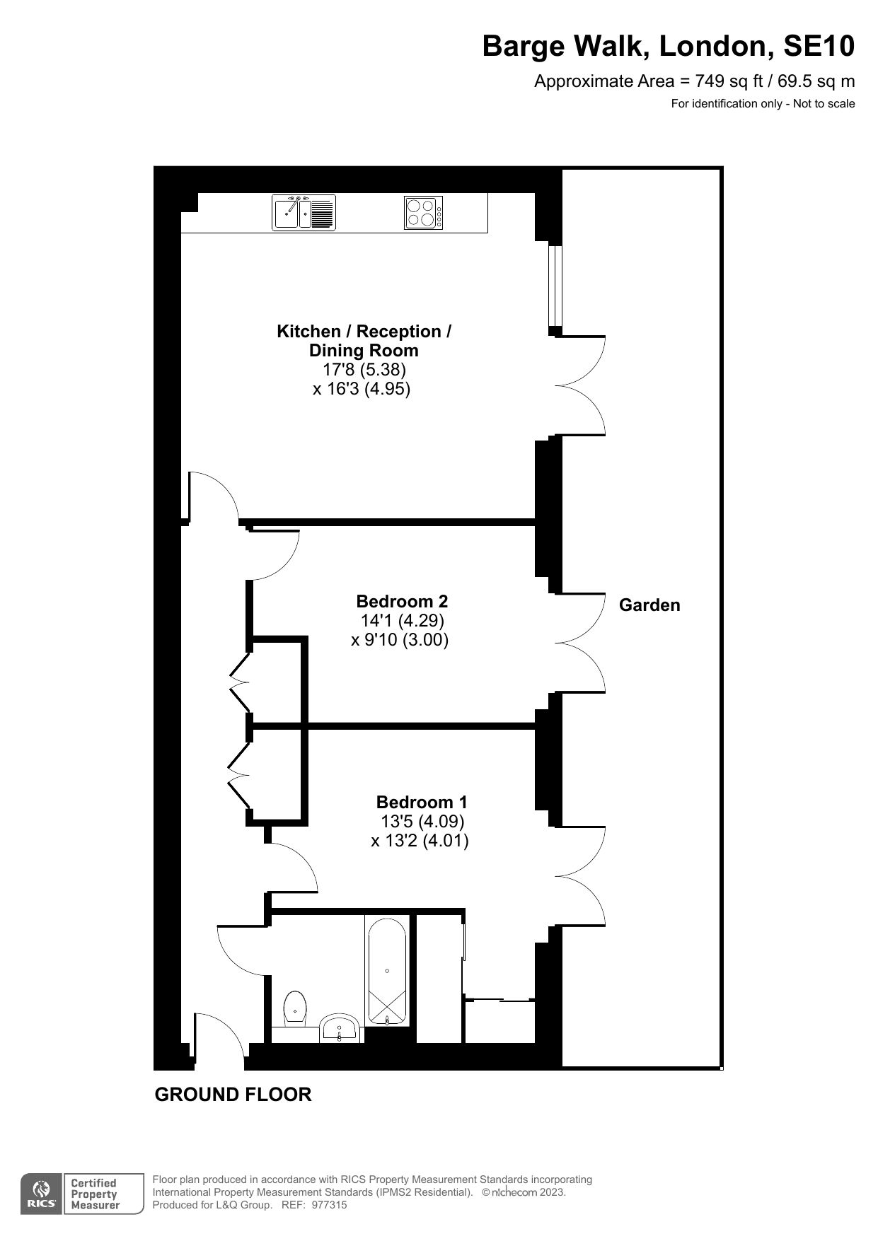 2 bed flat for sale in Barge Walk, London SE10 - Zoopla