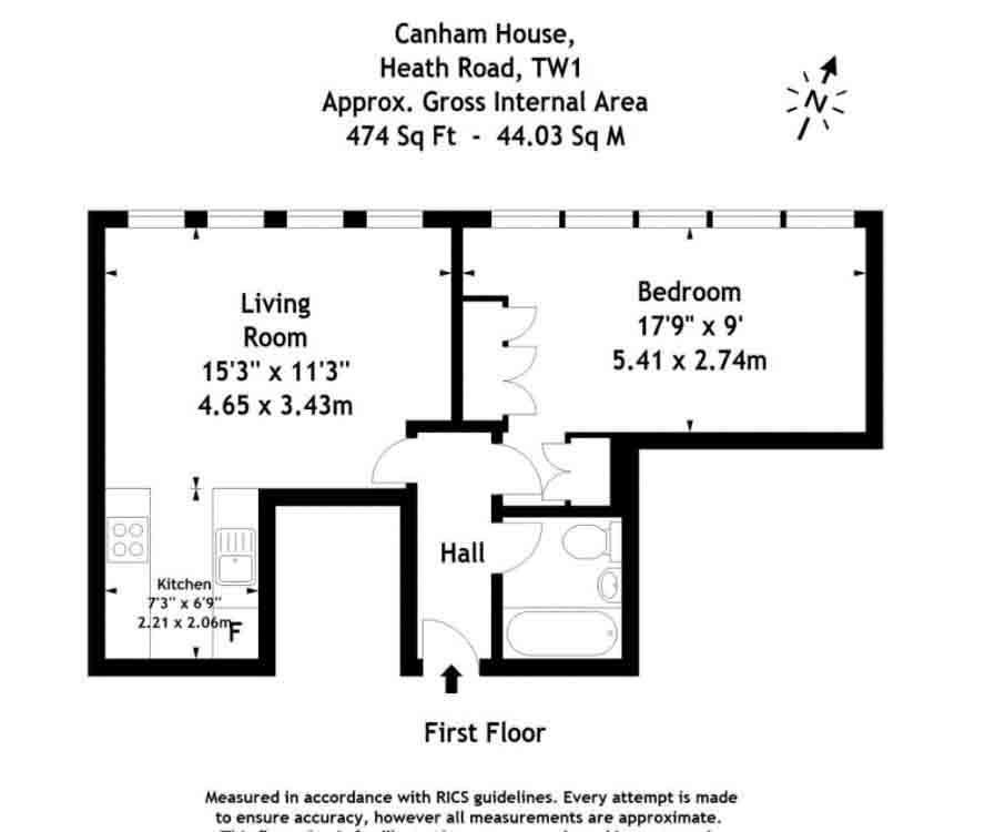 1 bed flat for sale in Heath Road, Twickenham TW1 - Zoopla