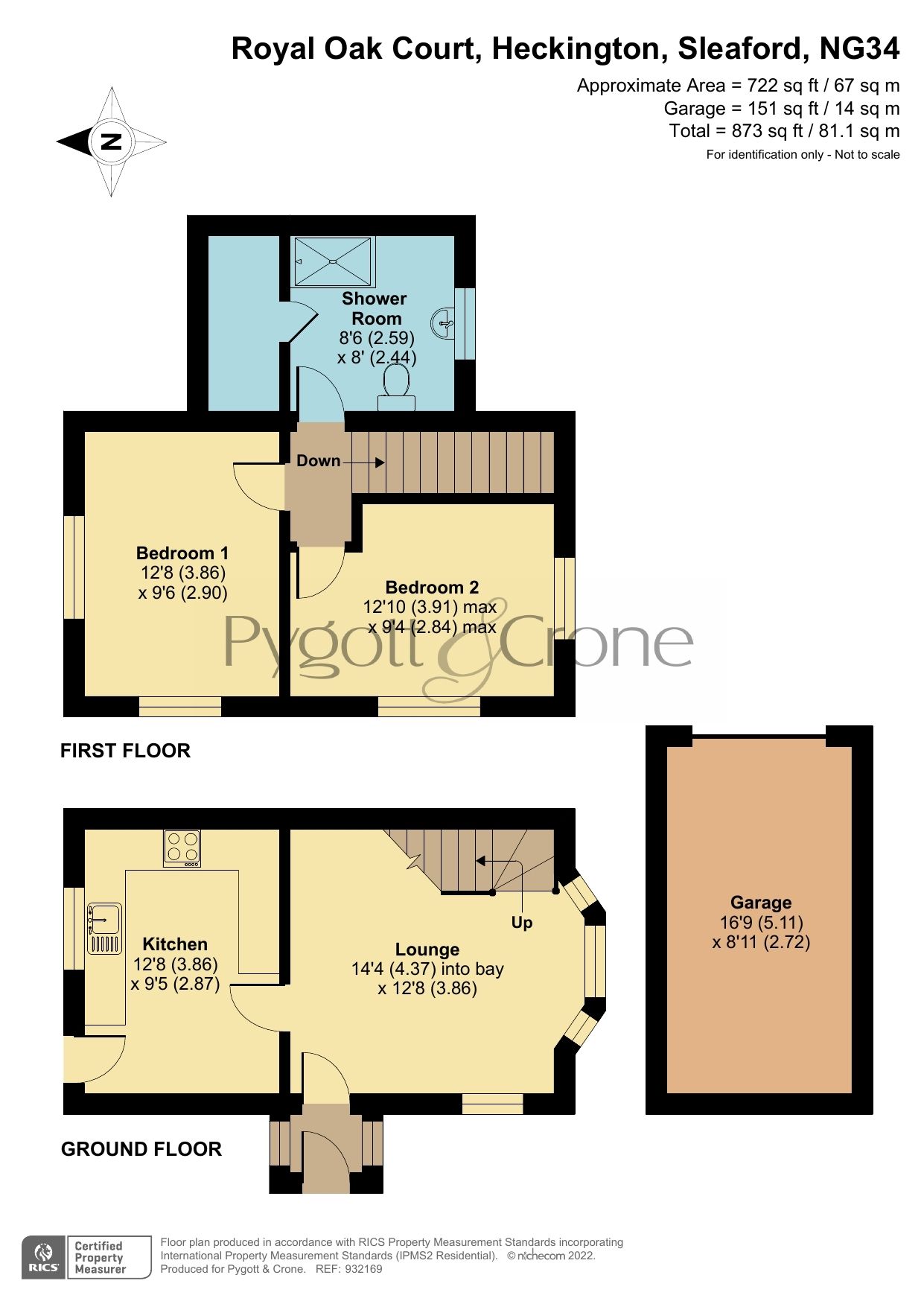 2 bed semi-detached house for sale in Royal Oak Court, Heckington NG34 ...