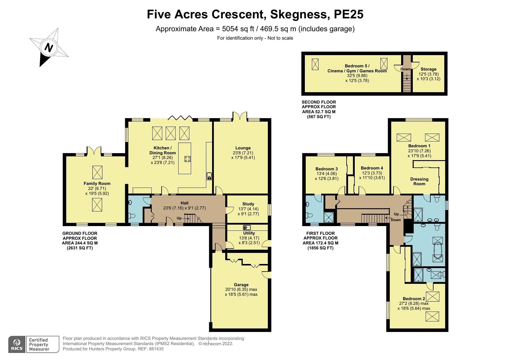 5 bed detached house for sale in Five Acres Crescent, Skegness, Lincs ...