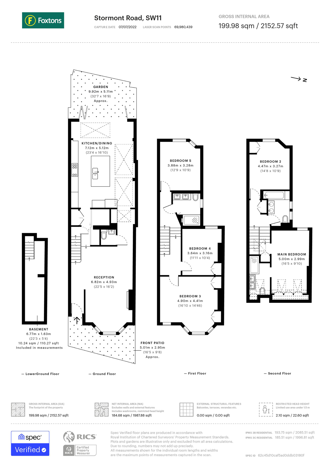 5 bed property for sale in Stormont Road, Clapham Common North Side ...