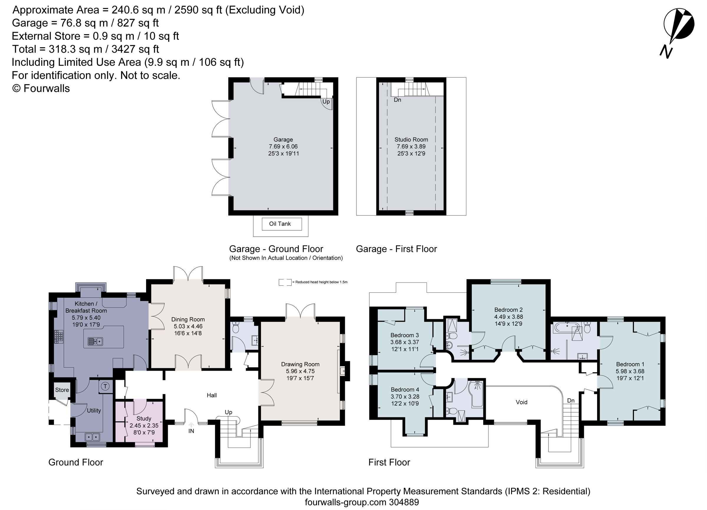 4 bed detached house for sale in Monxton Road, Little Park, Andover ...