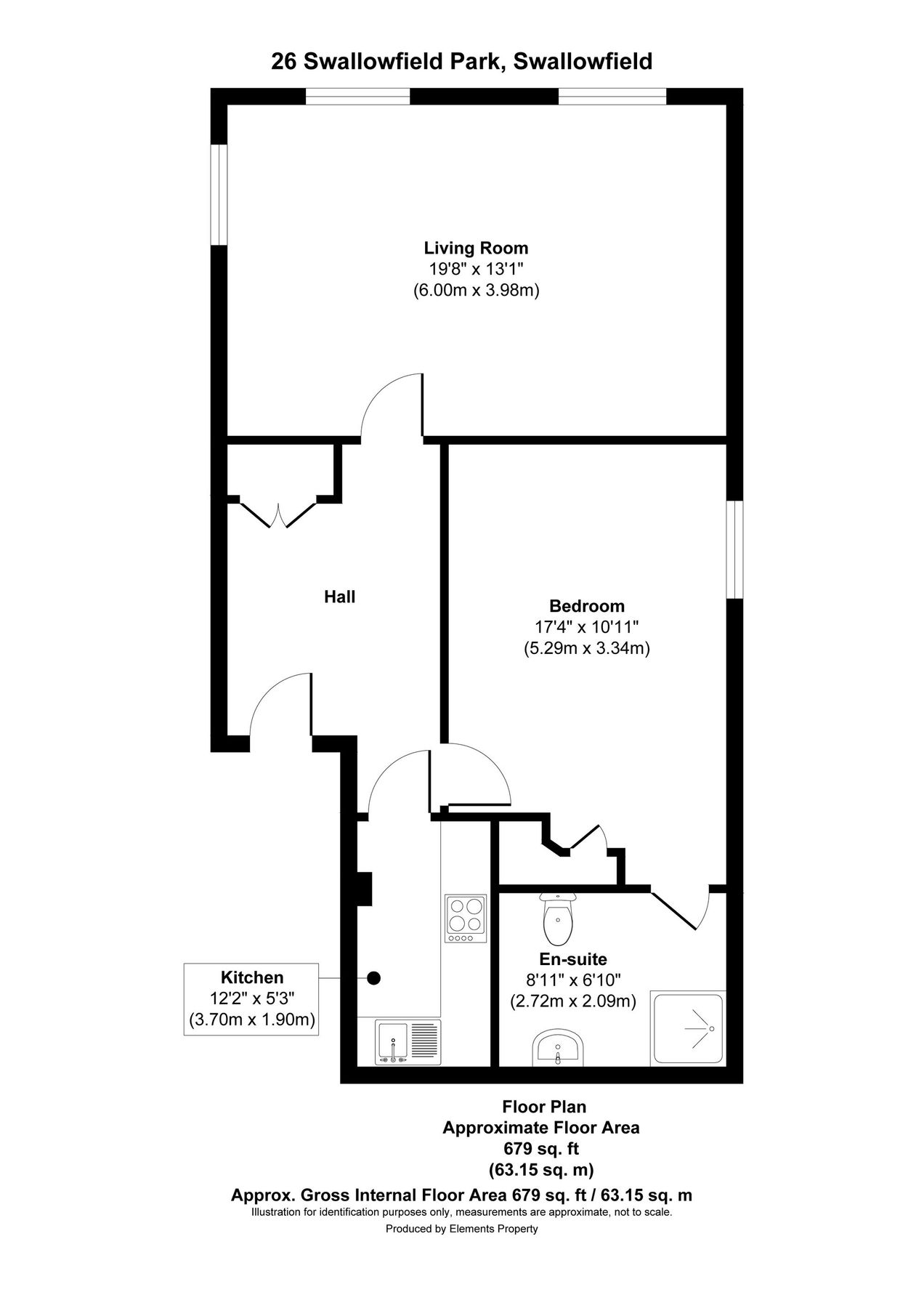 1 bed flat to rent in Swallowfield Park, Swallowfield RG7 - Zoopla