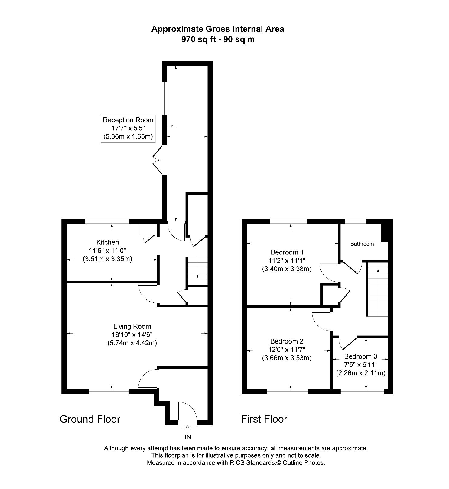 3 bed end terrace house for sale in Gainsborough Close, Salisbury SP2 ...