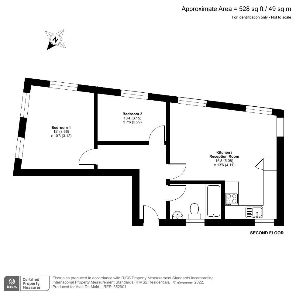 2 bed flat to rent in 1 Walters Yard, Bromley BR1 - Zoopla