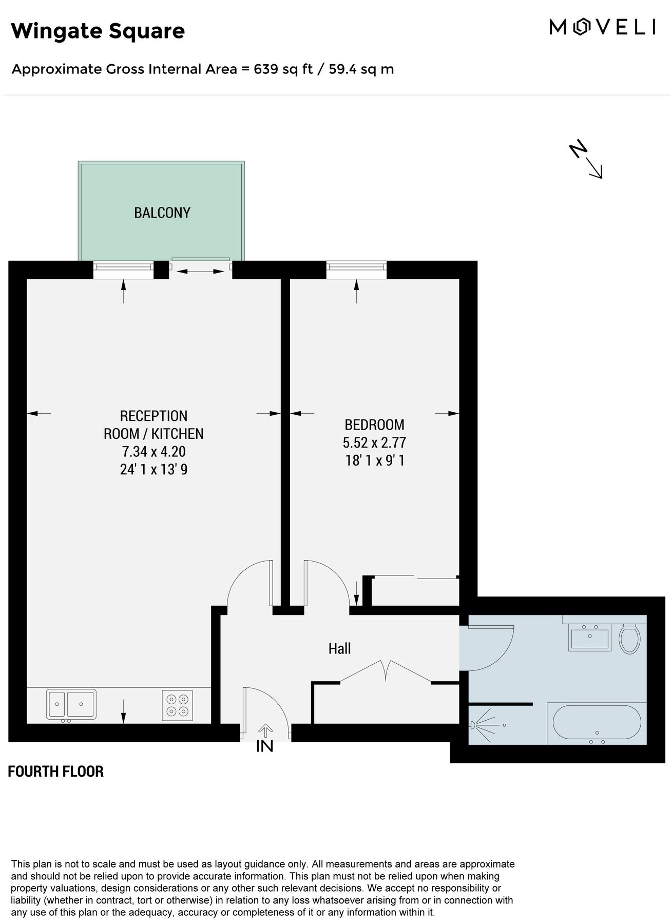 1 bed flat for sale in Wingate Square, London SW4 - Zoopla