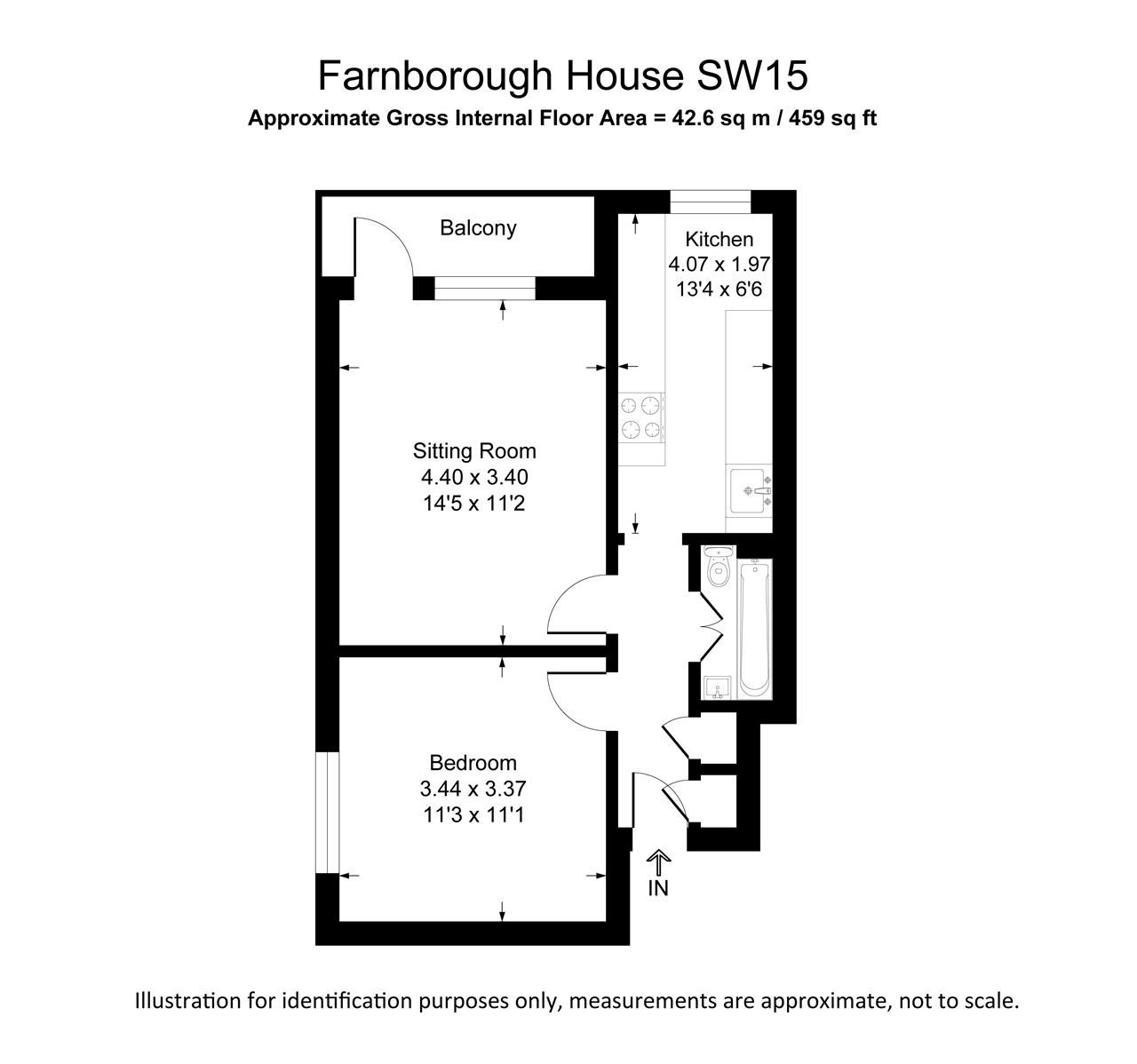 1 bed flat for sale in Rushmere House, Fontley Way, Roehampton SW15 ...