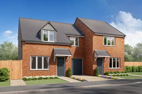 New home, 3 bed semi-detached house for sale in "Woodford" at Grebe Way ...