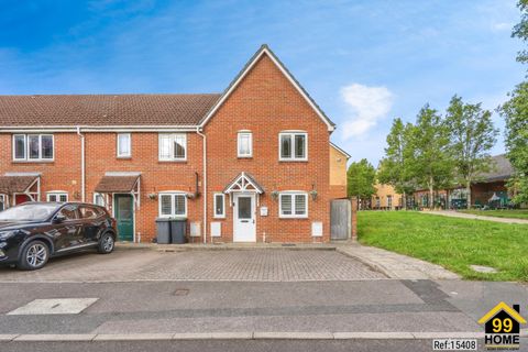 Grebe Close, Wecock Farm, Waterlooville PO8, 3 bed end terrace house ...