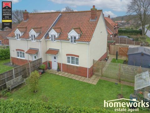 3 bed semi-detached house for sale in Well Hill, Yaxham, Dereham NR19 ...