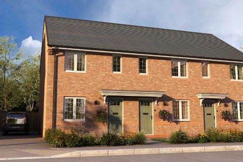 "The Sinclair" at Texel Road, Long Lawford, Rugby CV23, New home, 2 bed terraced house for sale ...