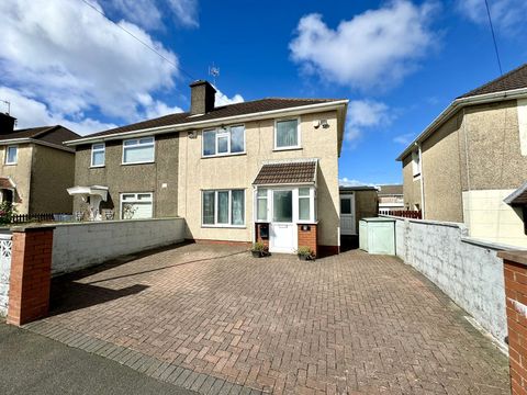 3 bed semi-detached house for sale in Upper Gendros Crescent, Gendros ...