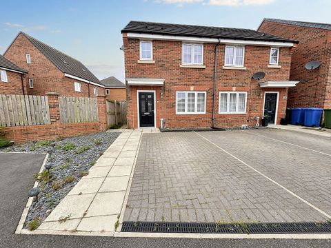 2 bed semi-detached house for sale in Gressingham Close, Cramlington ...