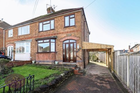 3 bed semi-detached house for sale in Beauvale Rise, Eastwood ...