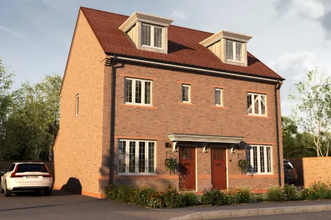 "The Mcarthur" at Texel Road, Long Lawford, Rugby CV23, New home, 3 bed semi-detached house for ...