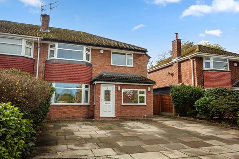 3 bed semi-detached house for sale in Woburn Drive, Hale, Altrincham ...