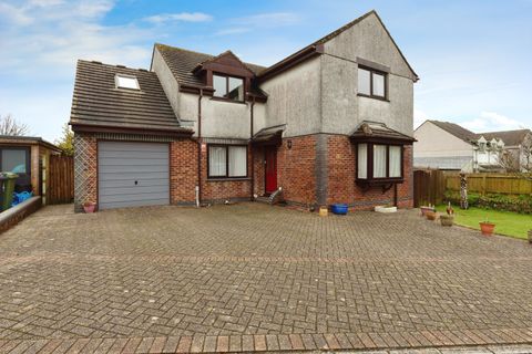 4 bed detached house for sale in Beech Drive, St. Columb Major ...