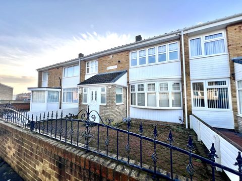 3 bed terraced house for sale in Doyle Walk, Hartlepool TS25, £85,000 ...