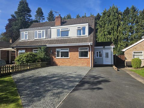 3 bed semi-detached house for sale in Clatter Brune Estate, Presteigne ...