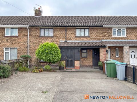 3 bed terraced house for sale in Hawton Lane, New Balderton, Newark ...